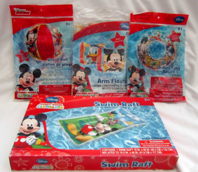 Mickey Mouse Clubhouse Mickey Mouse Beach Ball,Swim Arm Bands,Swim Ring ...