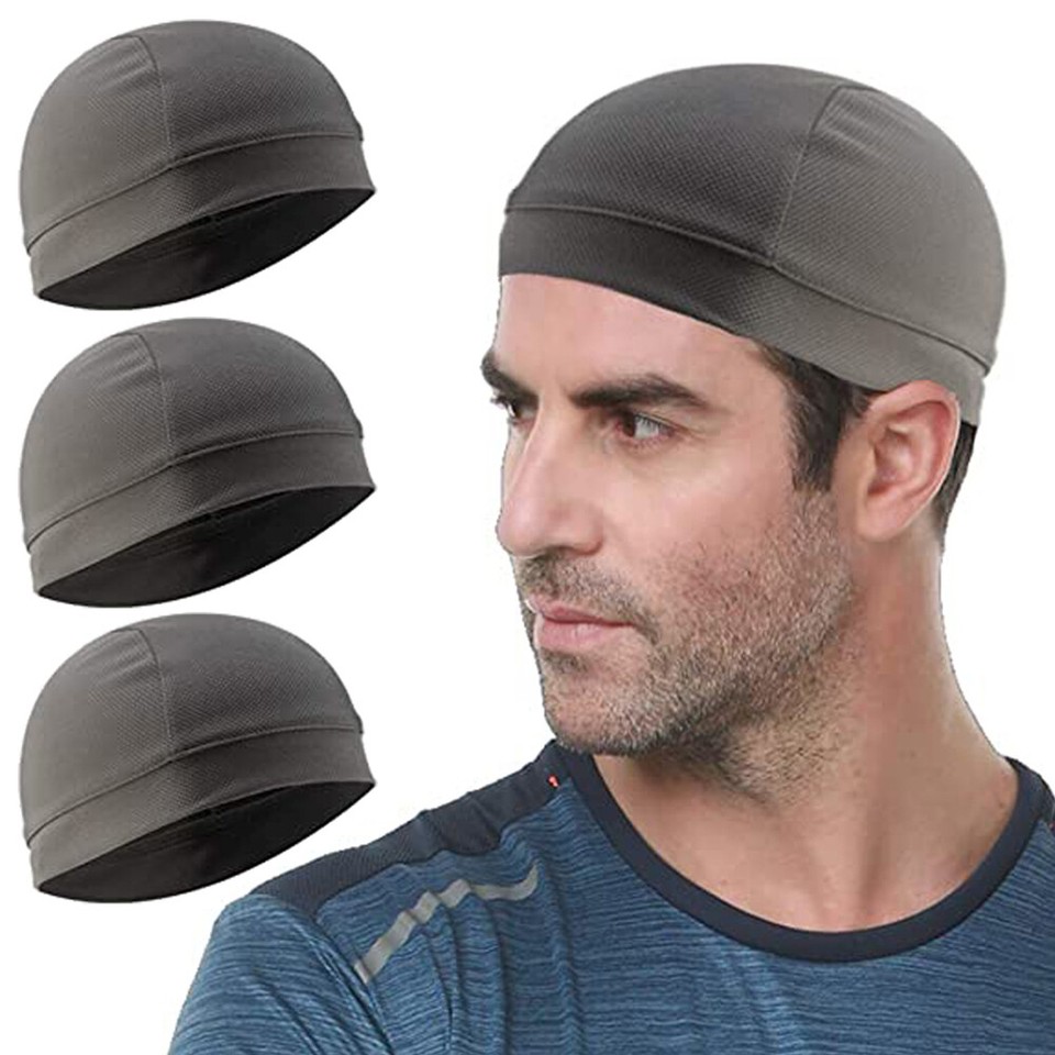 3Pack Wicking Beanie Cap Helmet Liner Quick-dry Skull Cap Cycling ...