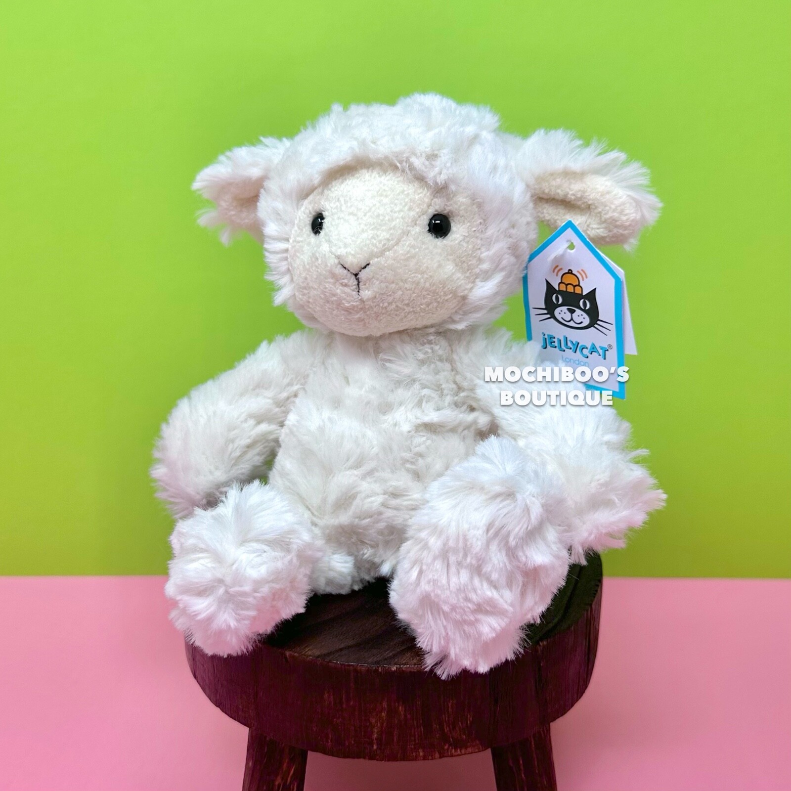 Jellycat SQUIGGLES LAMB Soft Plush Toy NWT Cute Squiggly Diggly Wiggly ...