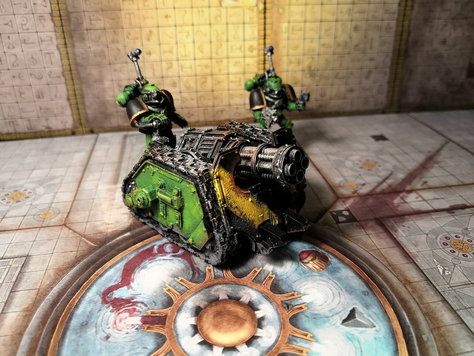 Salamanders Space Marine Rapier Quad Mortar painted Warhammer 40k Horus ...