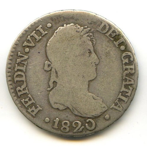 ESPAGNE FERDINAND VII (1813-1833) 2 RÉALES 1820 CJ SÉVILLE | eBay