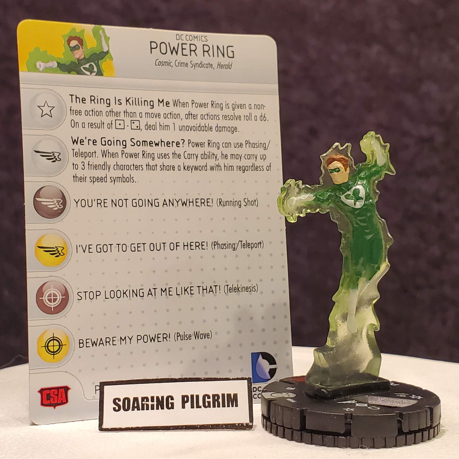 POWER RING - 044 - Rare - Justice League Trinity War Heroclix - #44 | eBay
