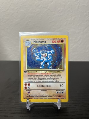 Pokémon TCG Machamp Base Set 8/102 Holo 1st Edition Holo Rare | eBay