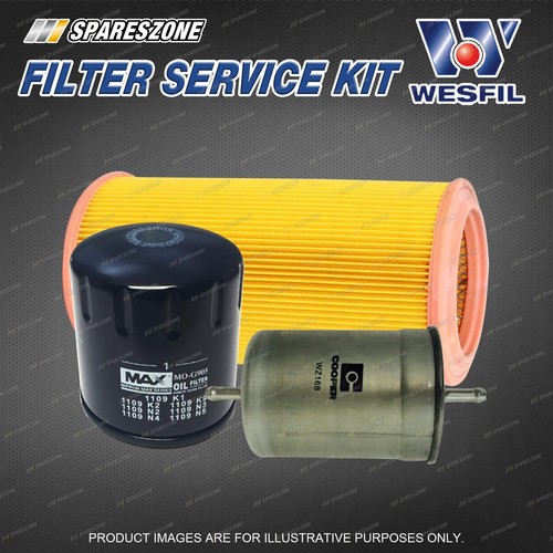 Wesfil Oil Air Fuel Filter Service Kit for Renault 25 2.8L V6 R19 1.7L ...