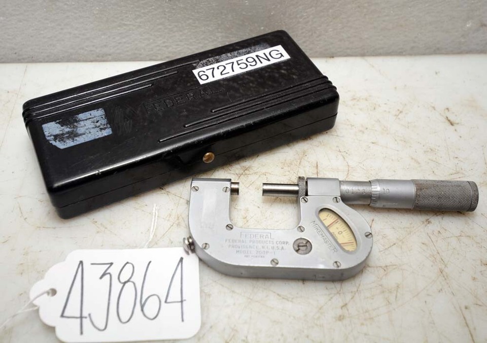 Federal Indicating Micrometer 200p-1 (Inv.43864) | eBay