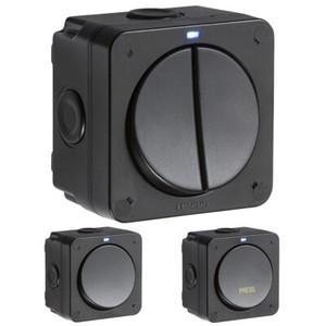 Weatherproof Outdoor Exterior Light Switch 2G Reteractive IP66 Storm ...