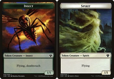 10x Insect Token (013) // Spirit Token NM-Mint, English Commander 2020 ...