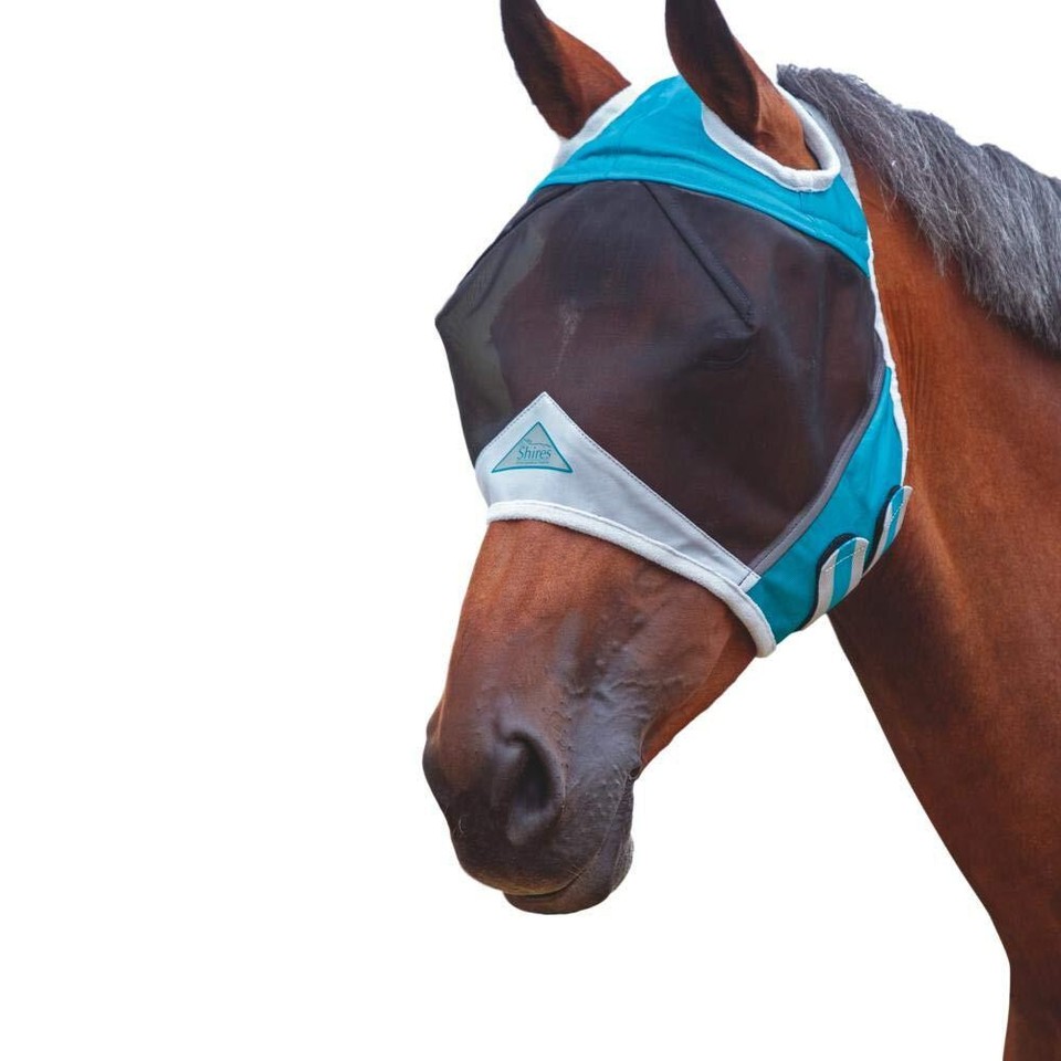 Shires Equine Fly Mask with UV Protection & Ear Holes - Protect Your ...
