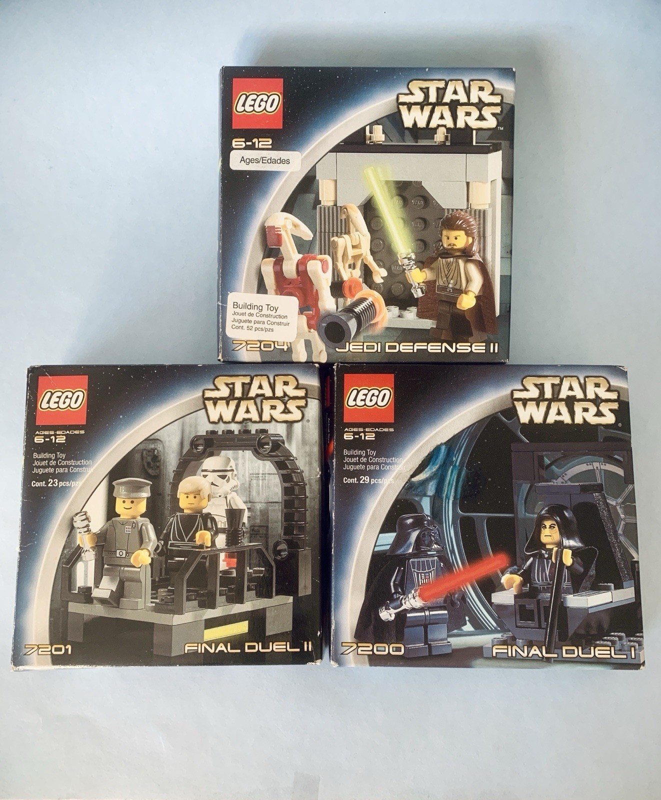 LEGO STAR WARS LOT - FINAL DUEL 1 #7200 AND 2 #7201 / JEDI DEFENSE #7204 . | eBay