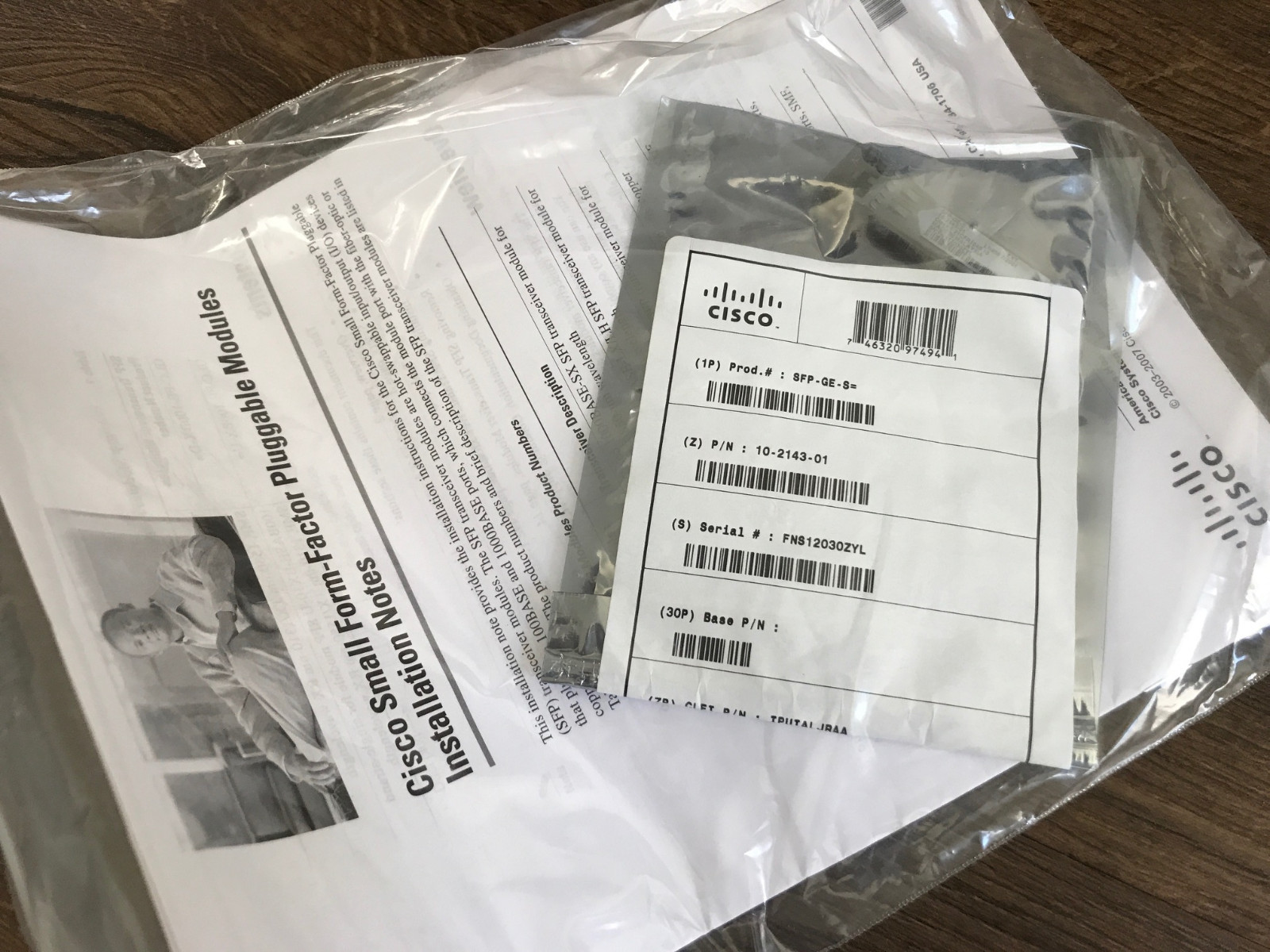 Cisco SFP-GE-S 10-2143-01 SFP 1GE 850nm MMF New Sealed. | eBay