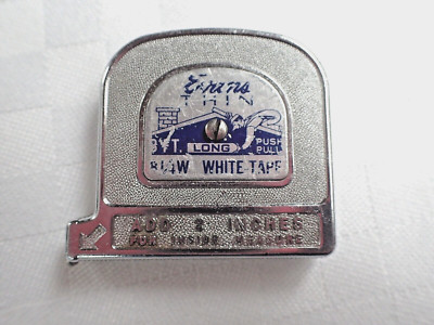 VINTAGE EVANS 8' THIN WHITE TAPE MEASURE MADE IN U.S.A. | eBay