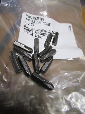 #3 Pozi Drive BIT 1/4" HEX DRIVE INSERT X QTY 12 | eBay