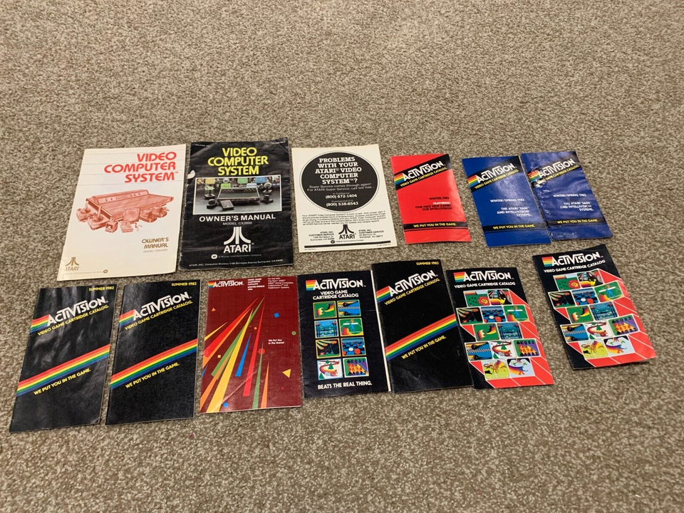 Atari 2600 Set - Games, Boxes, Manuals, Catalogs, Advertising - RARE ...