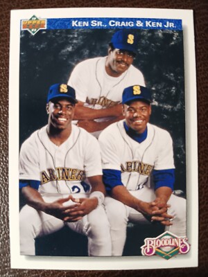 THE GRIFFYE'S KEN SR., CRAIG & KEN JR. "BLOODLINES" 1992 UPPER DECK ...