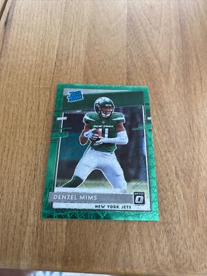 2020 Donruss Optic Rated Rookies Green Velocity Prizm Denzel Mims #173 ...