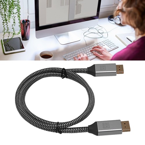 Display Port Cable Gold‑Plated Male To Male Display Port Cable DP 1.4 ...