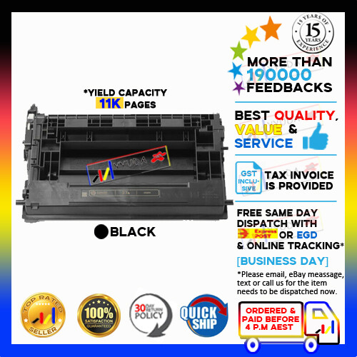 2x NoN-OEM CF237A 37A TONER For HP M607 M608 M609 M631 M632 M633 M607dn ...