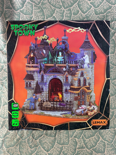 Lemax Spooky Town Halloween Frankenstein Laboratory | eBay