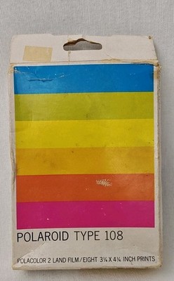 Polaroid Colorpack Film Polacolor 2 Land Film Type 108 New Sealed ...