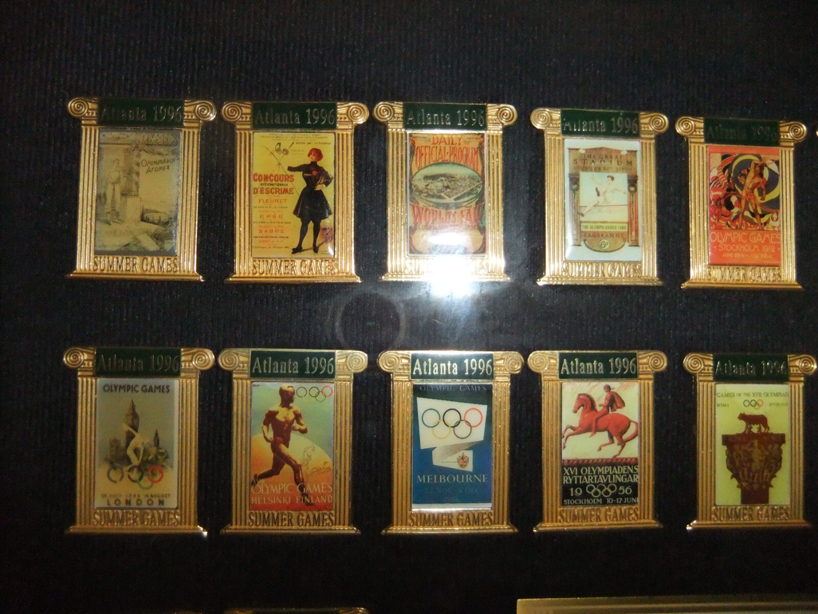 Limited Edition, Numbered Pin Collection 1996 Atlanta Centennial ...