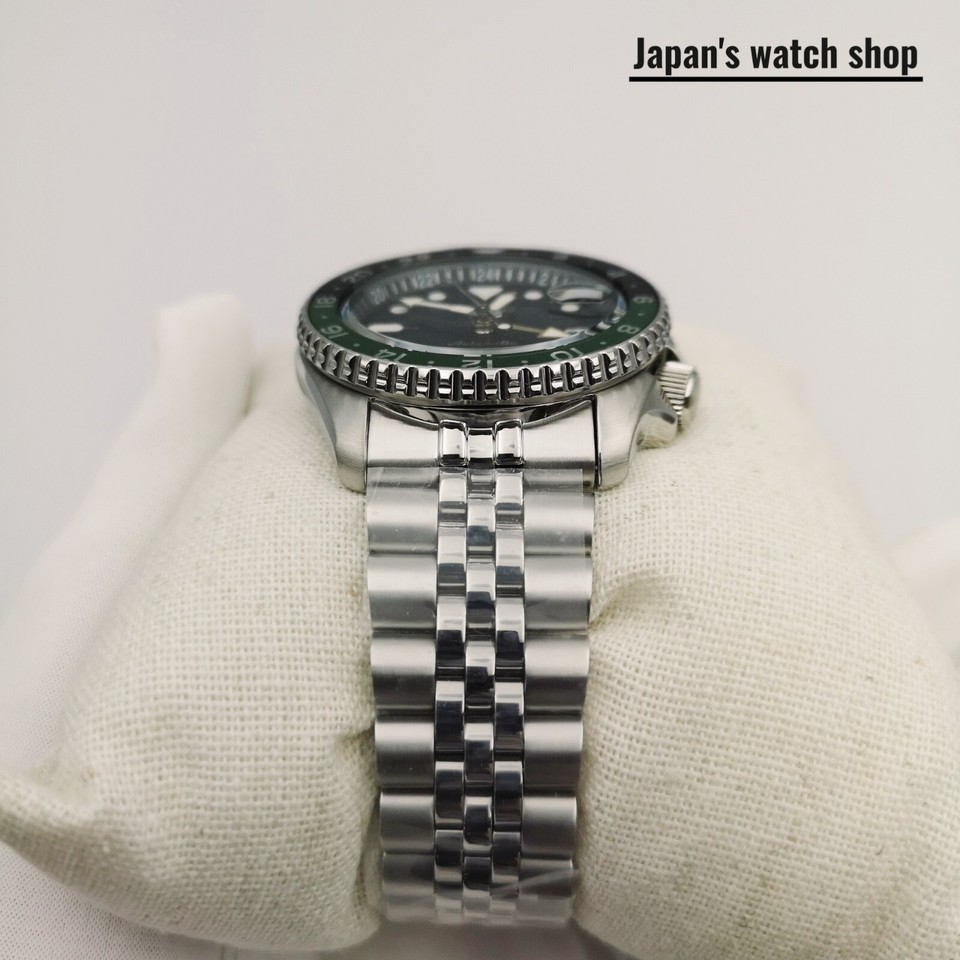 SEIKO 5 Sports SBSC019 Green SKX Sports Style GMT Men's Watch New in ...