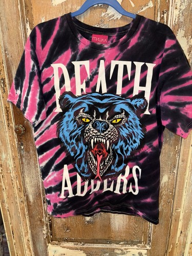 Mishka NYC Mnwka "Death Adders" Tie Dye T Shirt Bear Snake Large | eBay