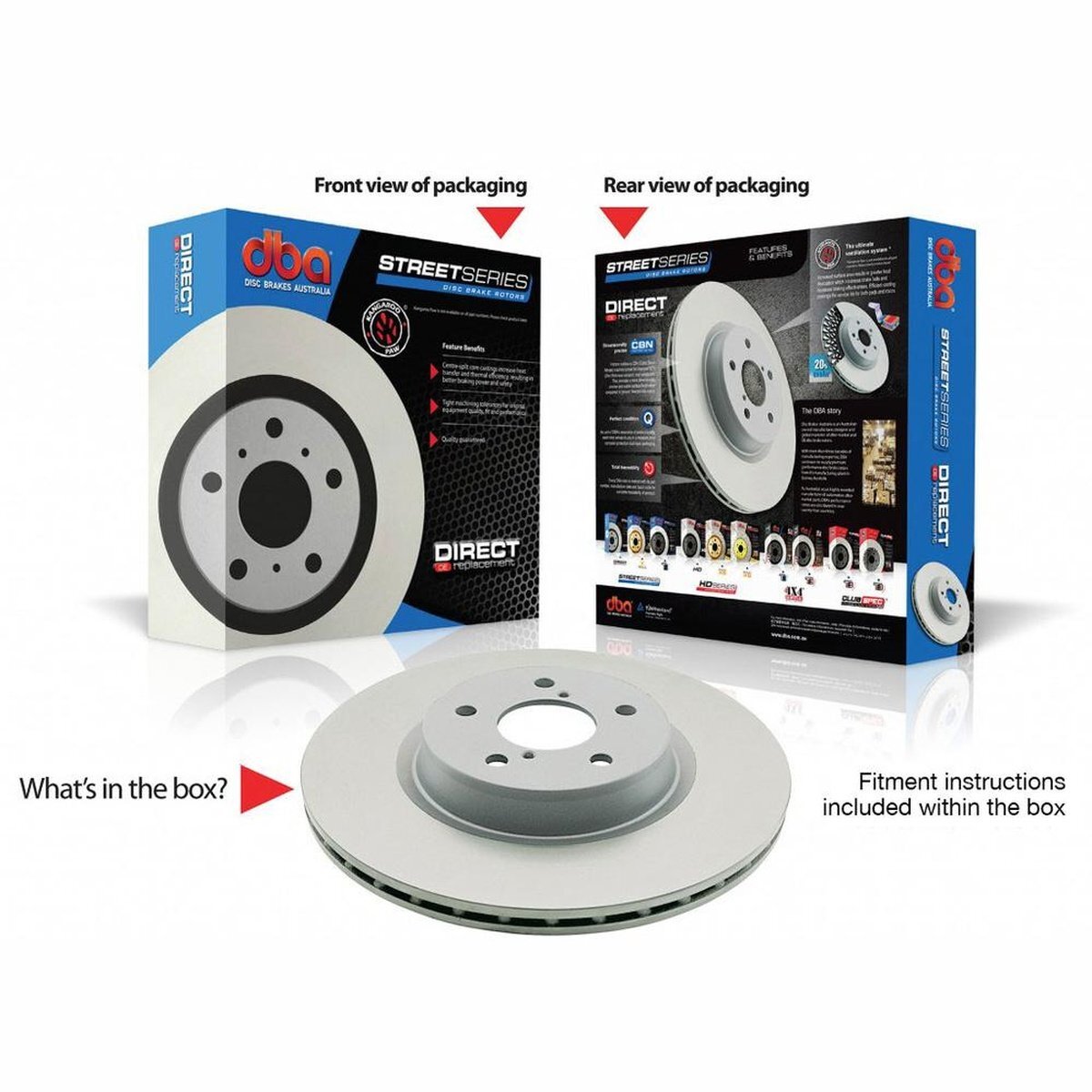 DBA Standard Brake Rotor Single 258mm Rear DBA2043 | eBay