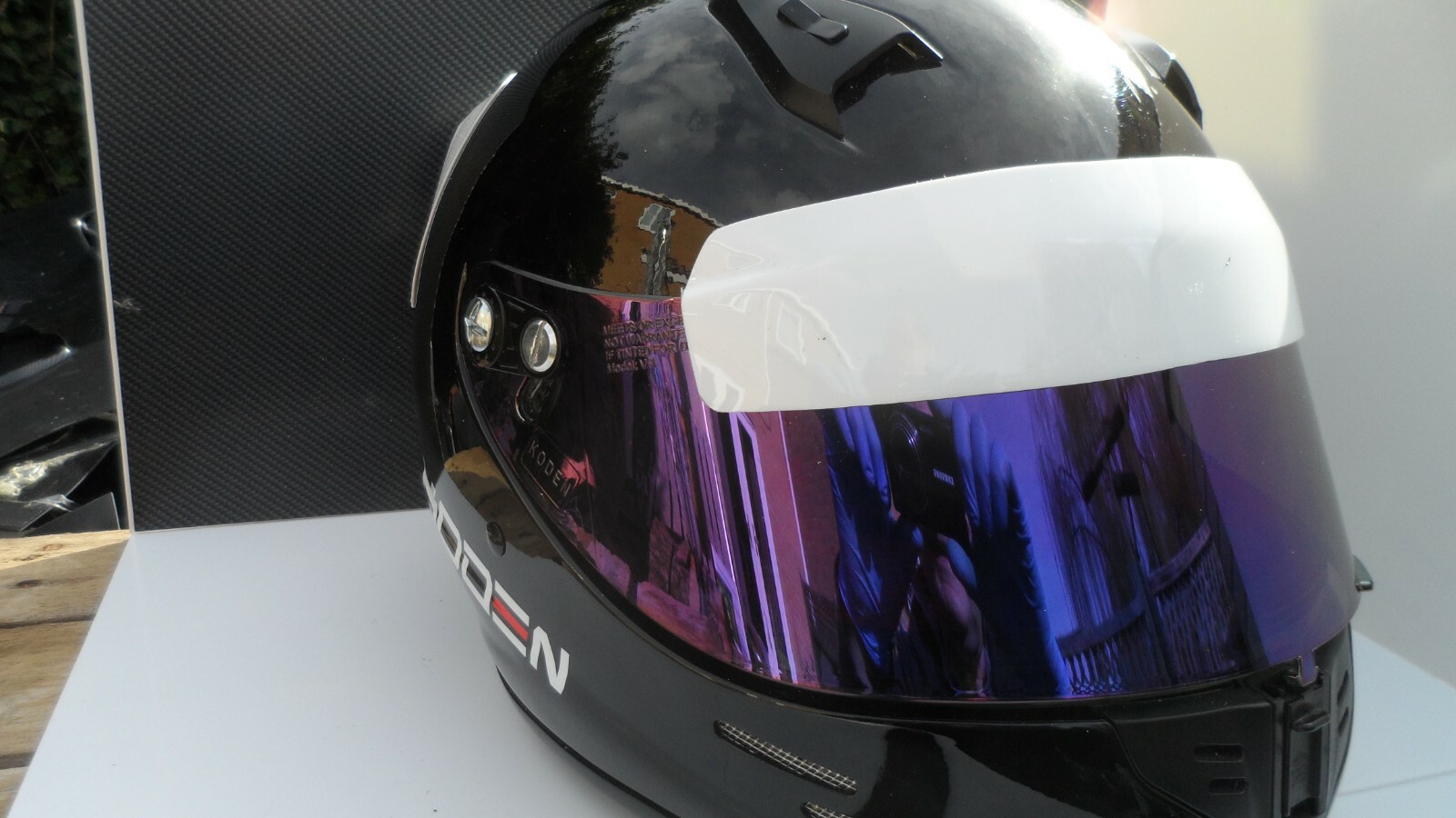 Koden Helmet Visor strip , Bambino Kart, Cadet Kart | eBay