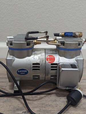 ROCKER 600, OIL-LESS VACUUM PUMP, 1/4 HP, ~650 mmHg, 60L/Minute ...