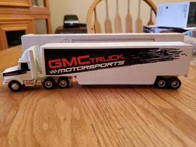 Ertl #9395 1-64 Scale White GMC Aero Conventional GMC TRUCK Motorsports ...