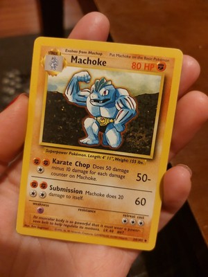 Pokémon TCG Machoke Base Set 34/102 Regular Unlimited Uncommon | eBay