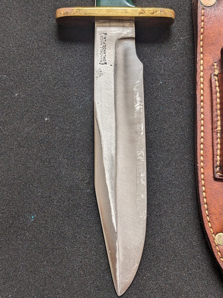 Rare Randall Knife 1950’s Model 14 Attack Tenite Handle -Heiser Riveted Sheath! | eBay