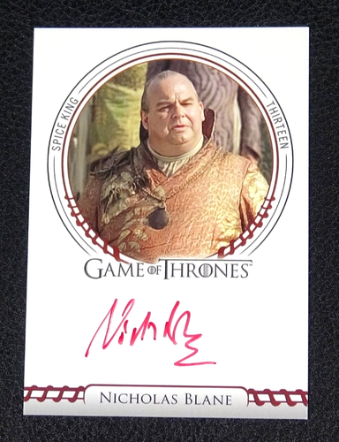 2024 GAME OF THRONES LEGENDS OF THE REALM AUTO | NICHOLAS BLANE as SPICE KING | eBay