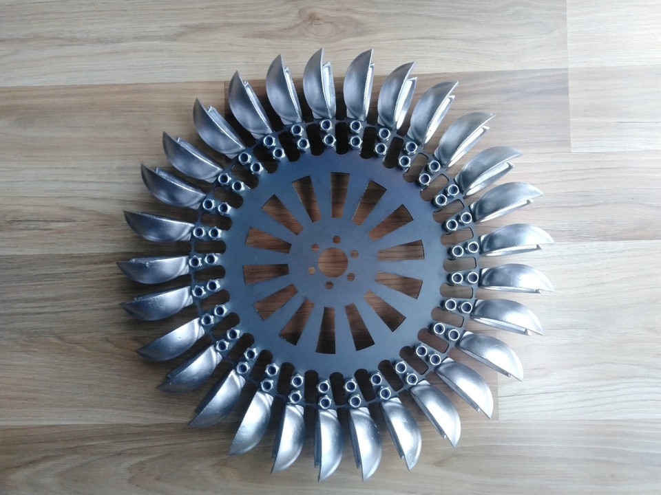 Pelton Turbine Wheel, 29 Spoon Assembled 440 mm 17.33 inch | eBay