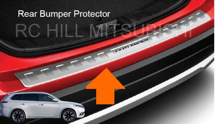GENUINE Mitsubishi 2017 Outlander rear bumper Protection Guard Plate ...