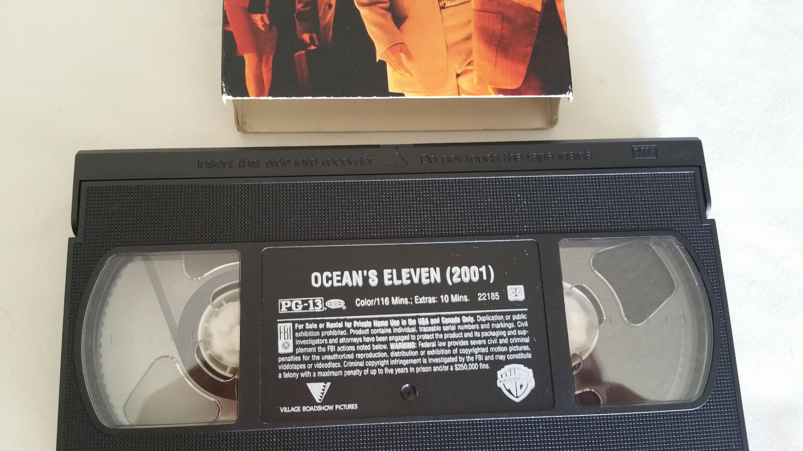 Ocean's Eleven Movie VHS VCR 2001 George Clooney Matt Damon Andy Garcia ...