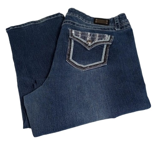 One 5 One Pants Womens 16W Jeans Embroidered Bling | eBay