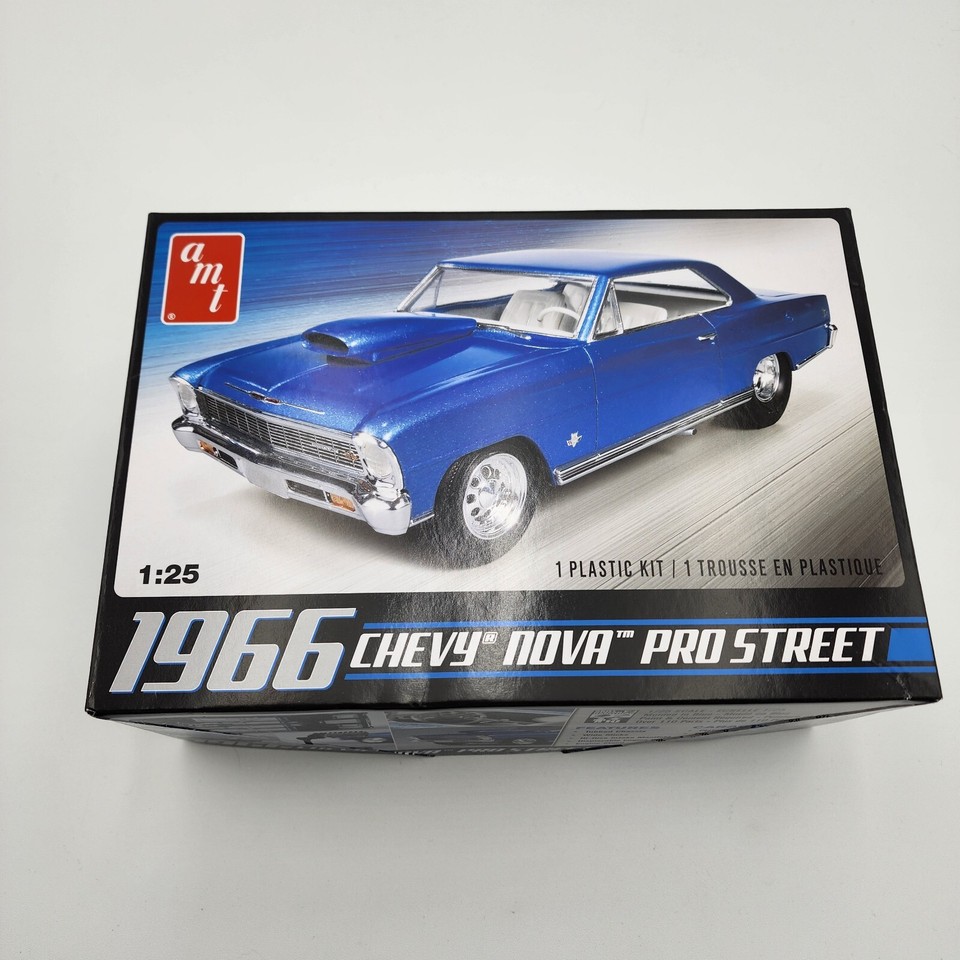 AMT 1/25 1966 Chevy Nova Pro Street Parts Kit Bash Chrome Breather Cap ...