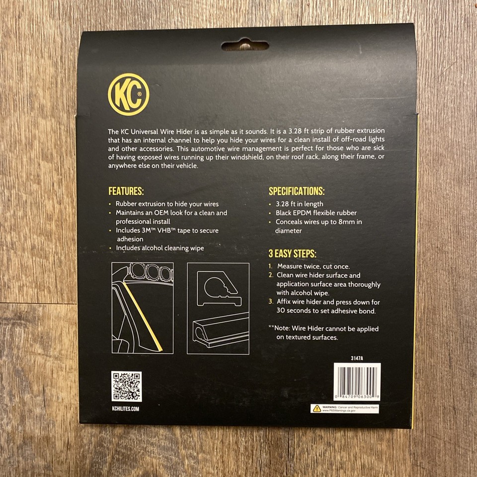 KC Hi lites UNIVERSAL WIRE HIDER SKU 6300 | eBay