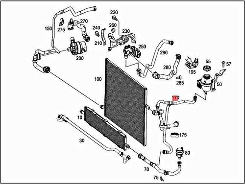 Genuine MERCEDES X222 A217 C217 S-CLASS W222 Coolant pipe 2225000105 | eBay