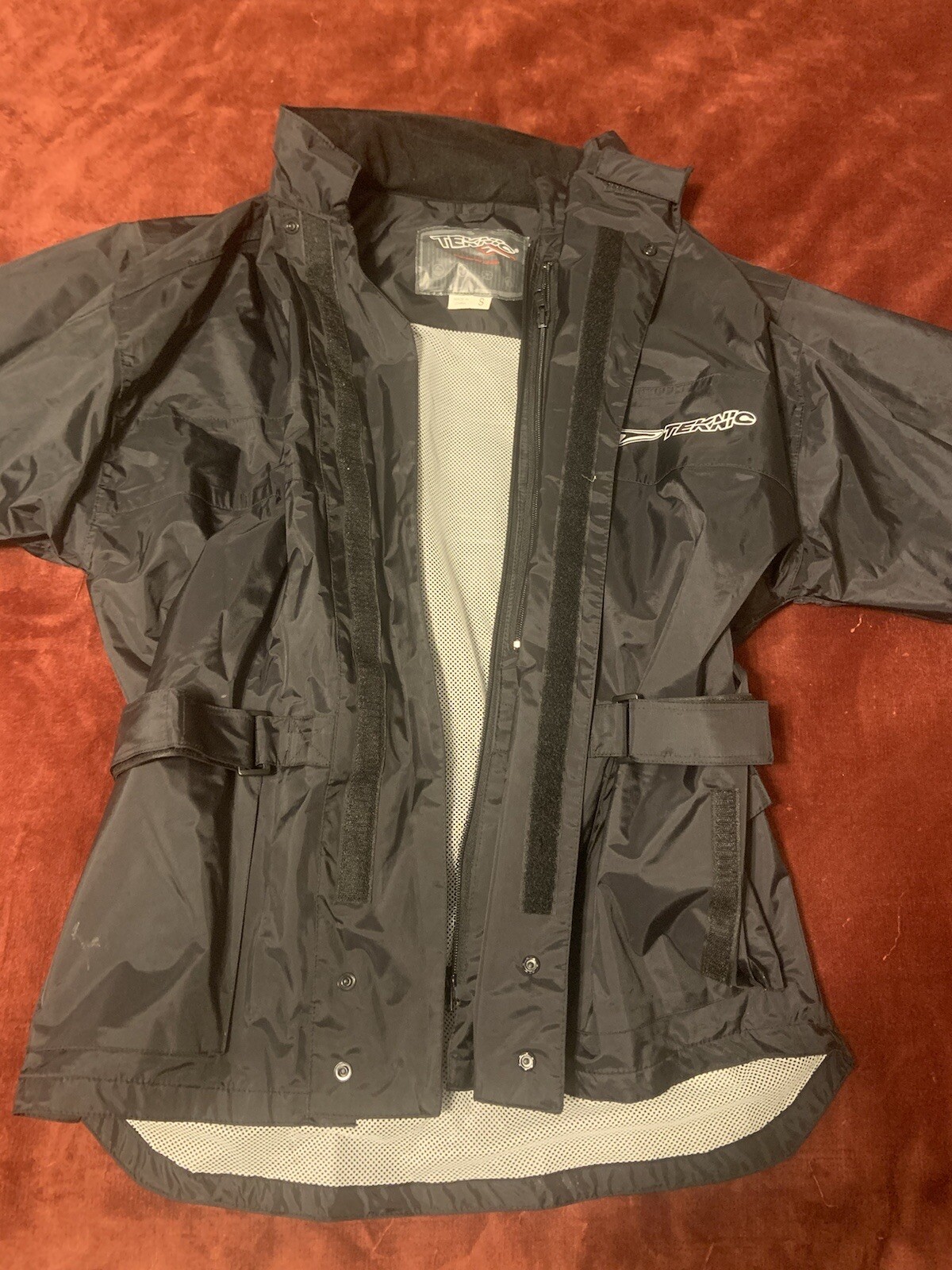 Teknic Motorcycle Jacket Size Small Black Nylon/Polyamide/Polyvinyl ...