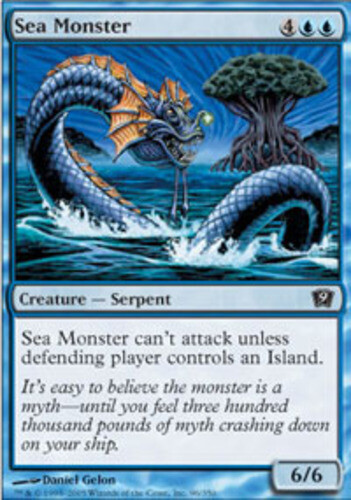 MTG: Sea Monster [Moderately Played] 9th Edition Magic the Gathering ...