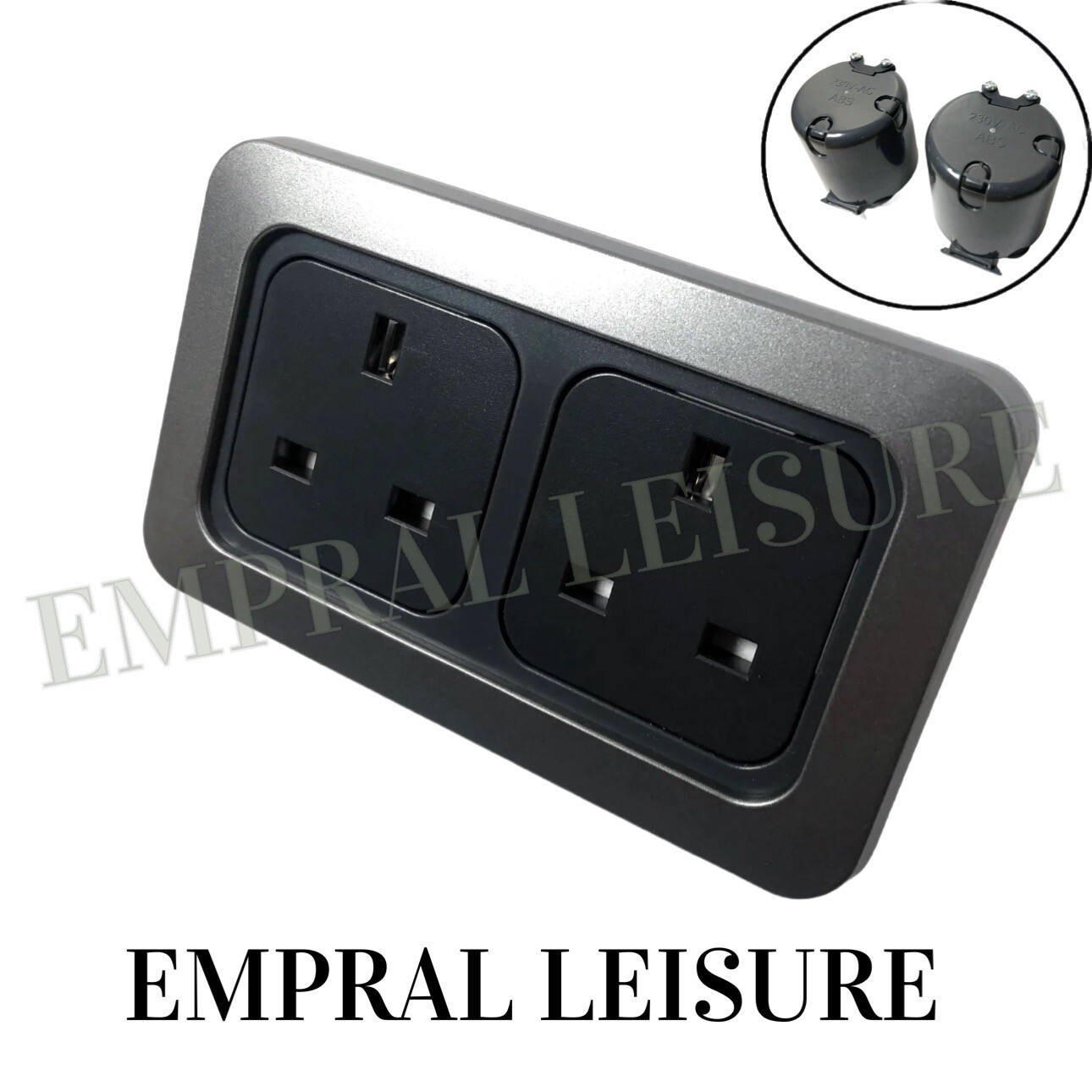 Campervan CBE C-Line 240v 13A Double Socket For Caravan Motorhome 3 Pin ...