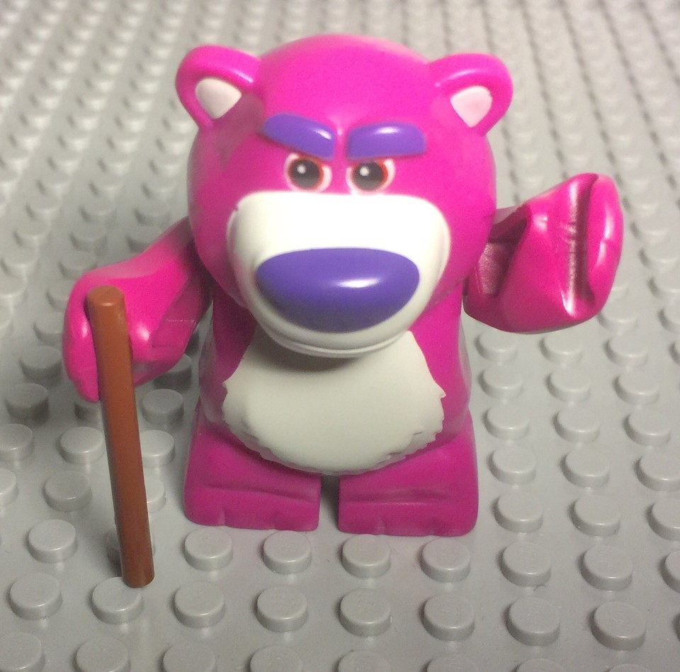 Lego Lotso The Bear Toy Story Mini Figure With Reddish Brown Bar ...