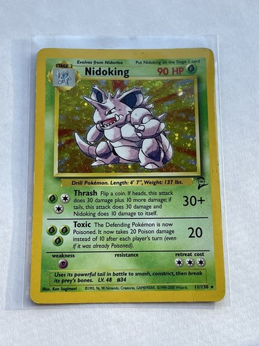 Pokémon TCG Nidoking Base Set 2 11/130 Holo Unlimited Holo Rare | eBay
