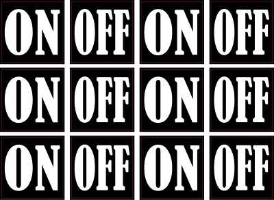 StickerTalk On Off Stickers, 1 inches x 1 inches | eBay