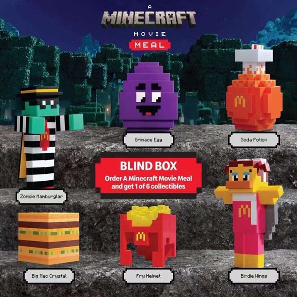 Chinese Code McDonald’s A Minecraft Movie 2025 Complete Unopened Set Of ...
