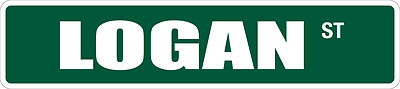 *Aluminum* Logan 4" x 18" Metal Novelty Street Sign SS 2373 | eBay