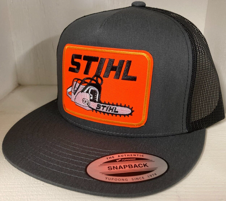 STIHL Chainsaw Retro TRUCKER Embroidered Patch Hat Cap Classic New! | eBay