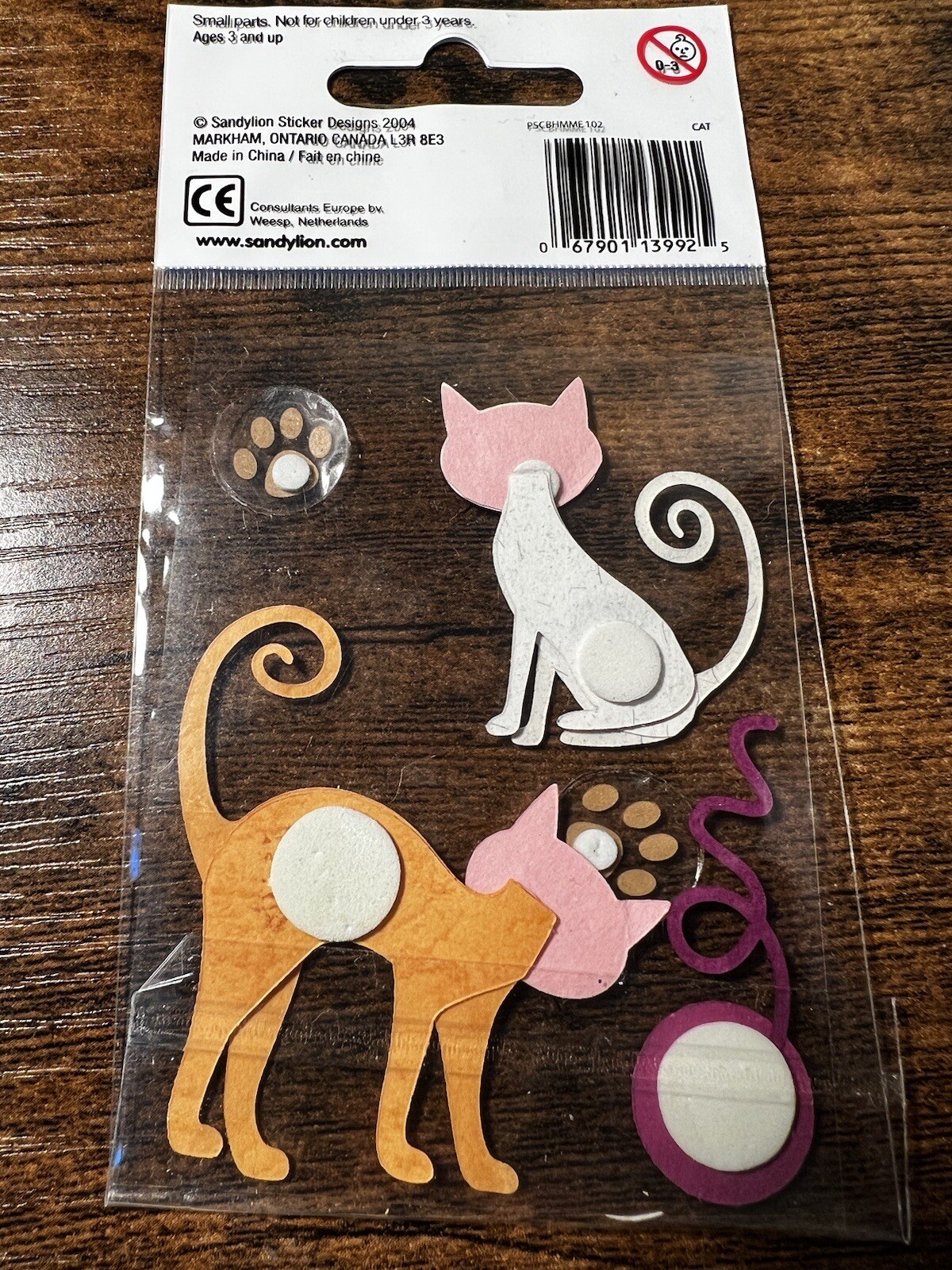 Sandylion Essentials Stickers - CAT Scrapbook NEW from 2004 - Others In ...